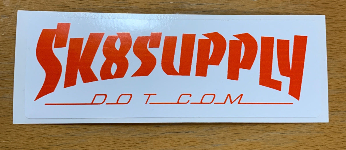 SK8supply Skateboard Shop Sticker - White – SK8supply.com