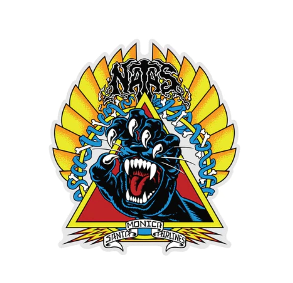 Santa Monica Airlines Natas Panther sticker reissue - CLEAR BACK 6 ...