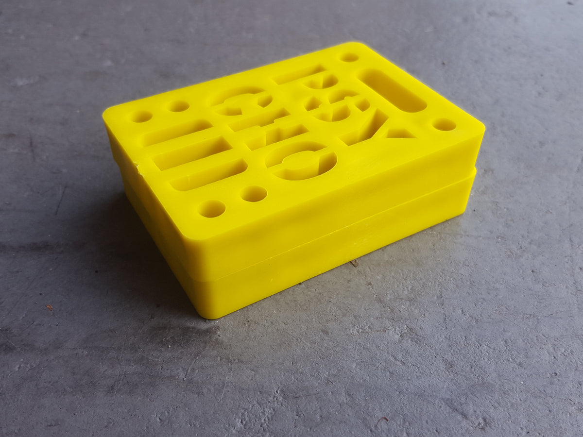 Riser Pads Psycho Risers - 1/2" YELLOW – SK8supply.com