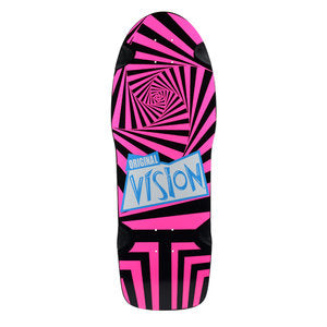 Vision ORIGINAL VISION "GATOR" reissue skateboard deck - BLACK PINK ...